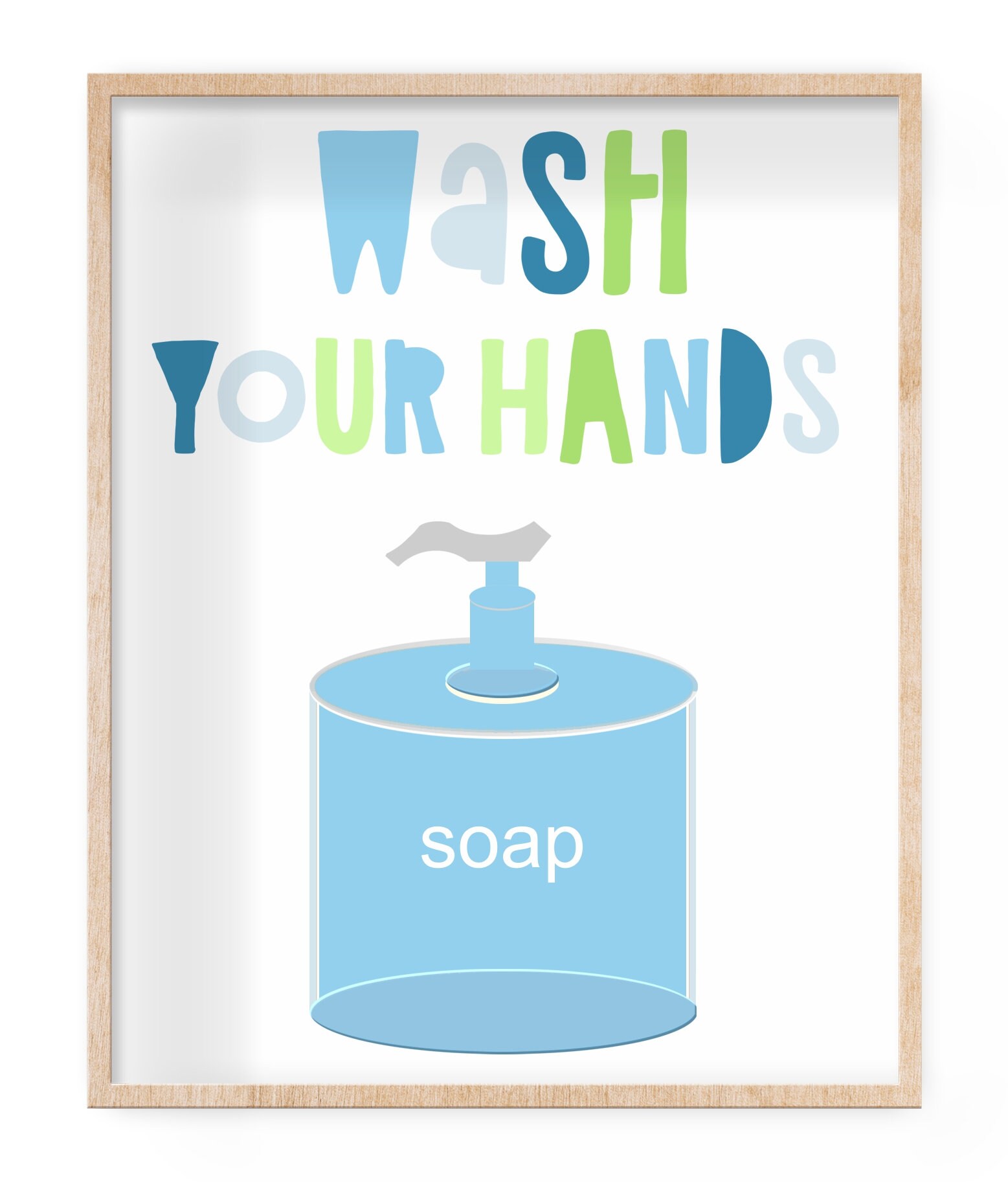 Bathroom Printable Signs Boys Bathroom Art Prints Fun Colorful Bath ...