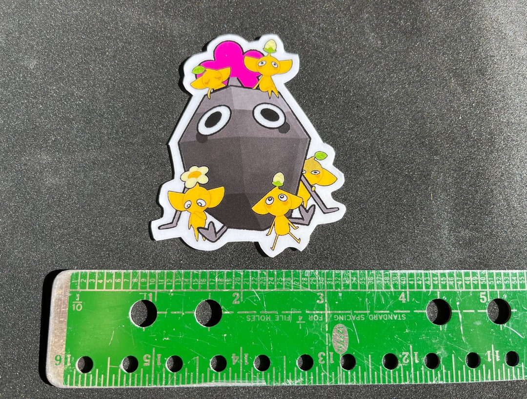Rock and Yellow Pikmin Sticker - Etsy