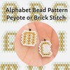 Alphabet Letters A-Z Font Peyote Stitch Beading Pattern - INSTANT ...