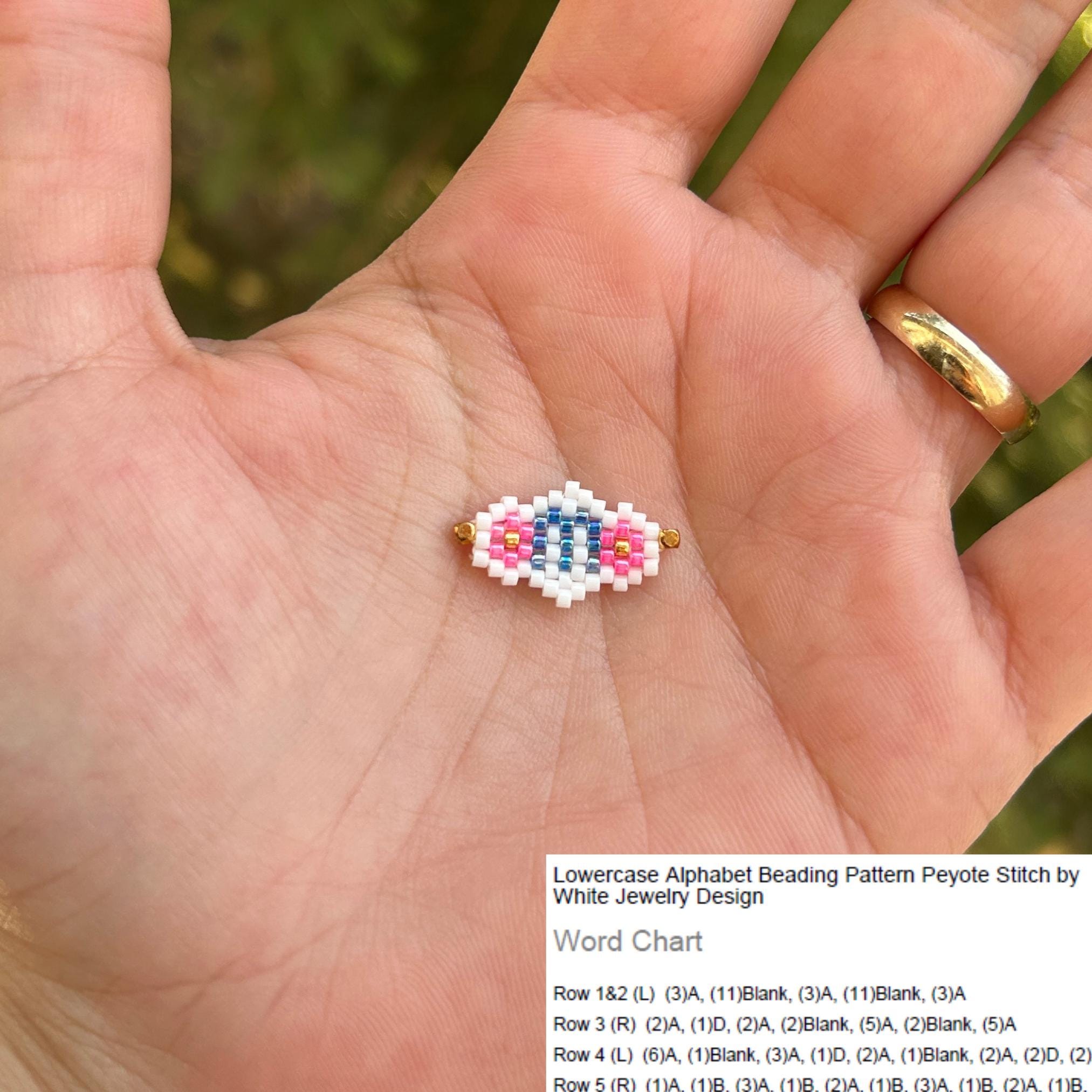 Lowercase Alphabet Beading Pattern – Miyuki Peyote & Brick Stitch ...