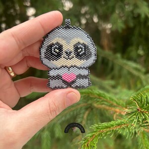 Cute Sloth Bead Pattern - Peyote or Brick Stitch - Miyuki Delica 11/0 ...
