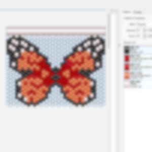 Monarch Butterfly Beaded Pattern for Peyote or Brick Stitch, Miyuki ...
