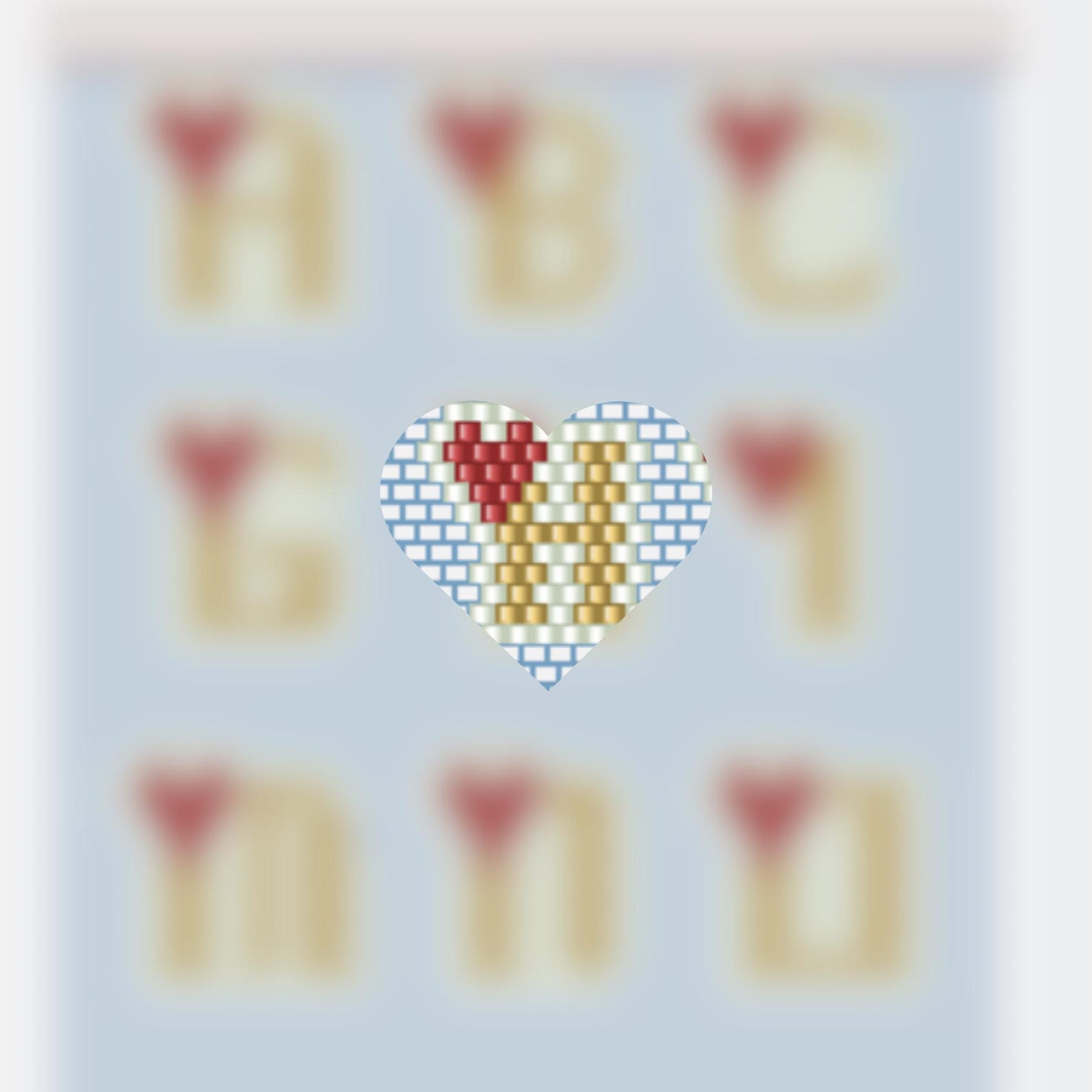 Love Alphabet Bead Pattern - Peyote or Brick Stitch DIY Tutorial ...