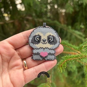 Cute Sloth Bead Pattern - Peyote or Brick Stitch - Miyuki Delica 11/0 ...