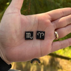 Zodiac Symbol Bead Pattern, Peyote or Brick Stitch, 12 Zodiac Signs ...
