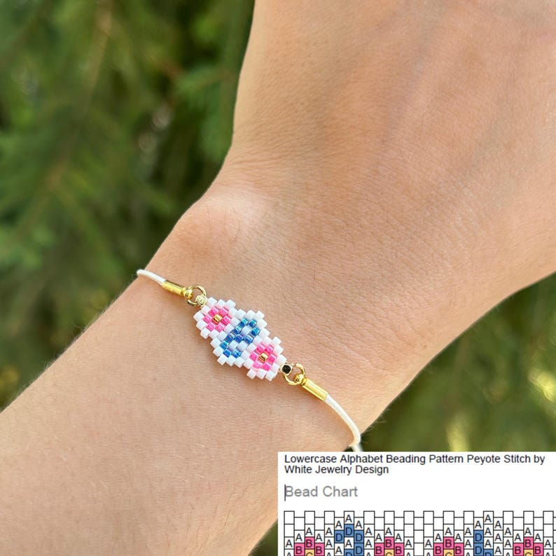 Lowercase Alphabet Beading Pattern – Miyuki Peyote & Brick Stitch ...