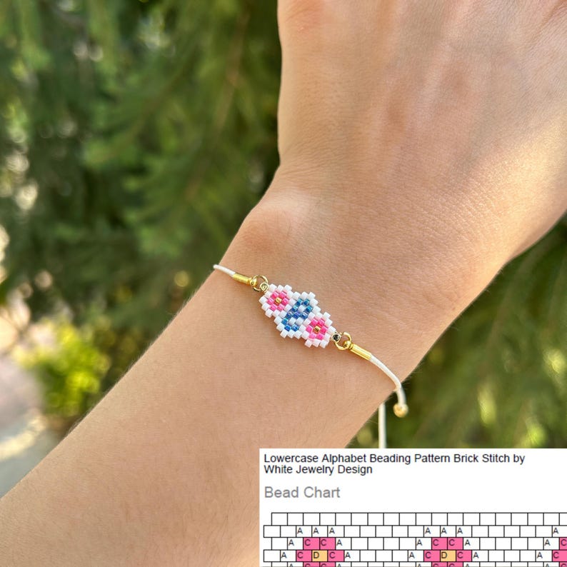 Lowercase Alphabet Beading Pattern – Miyuki Peyote & Brick Stitch ...