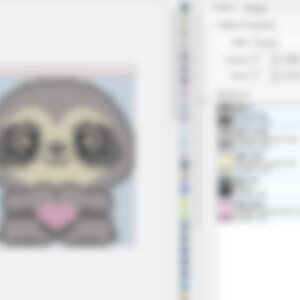 Cute Sloth Bead Pattern - Peyote or Brick Stitch - Miyuki Delica 11/0 ...