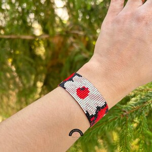 Ember Blossom Loom Bracelet Pattern: Miyuki Delica 11/0 Beads (digital ...