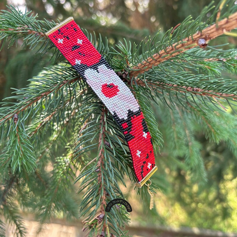 Ember Blossom Loom Bracelet Pattern: Miyuki Delica 11/0 Beads (digital Download PDF) - Etsy