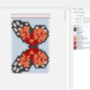 Monarch Butterfly Beaded Pattern for Peyote or Brick Stitch, Miyuki ...