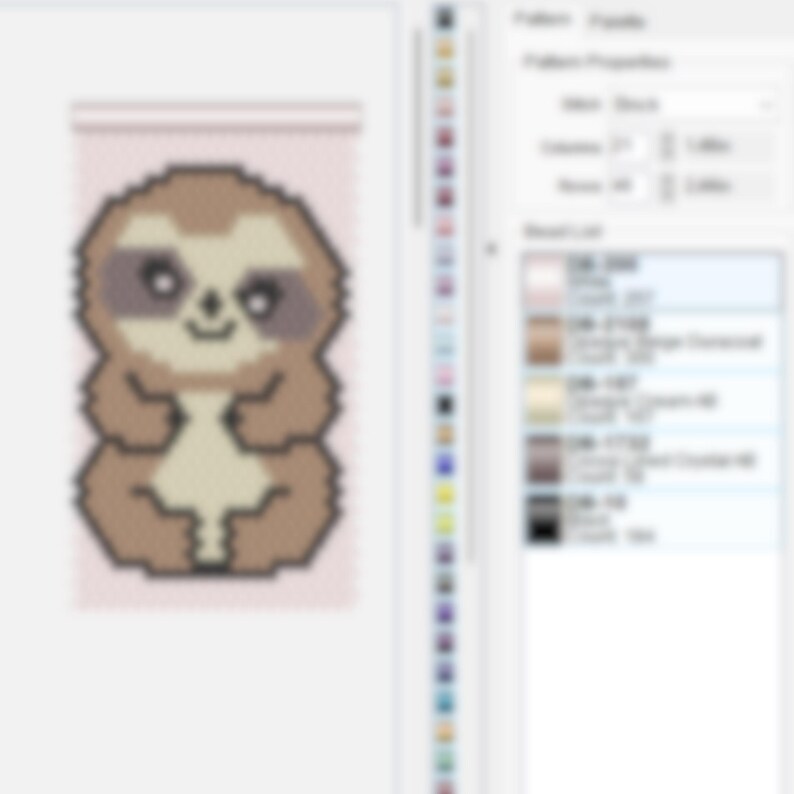 Personalized Sloth Beaded Pen Wrap Pattern for Pilot G2, Peyote & Brick ...