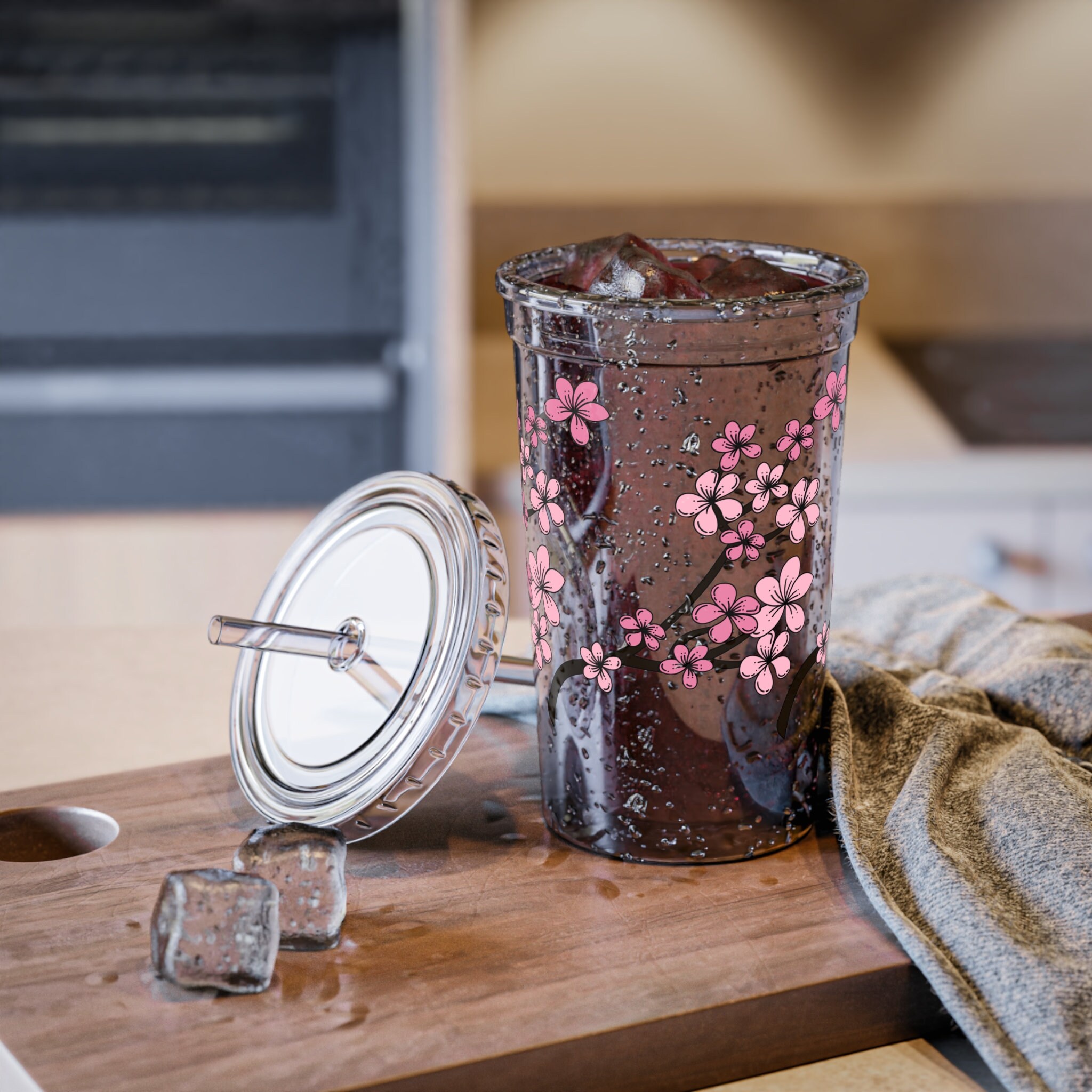 Flower Acrylic Cup - Etsy