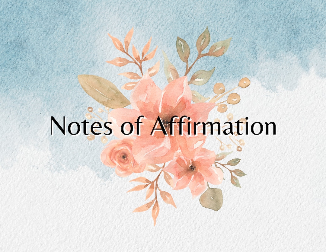 Printable Affirmation Note Cards - Etsy