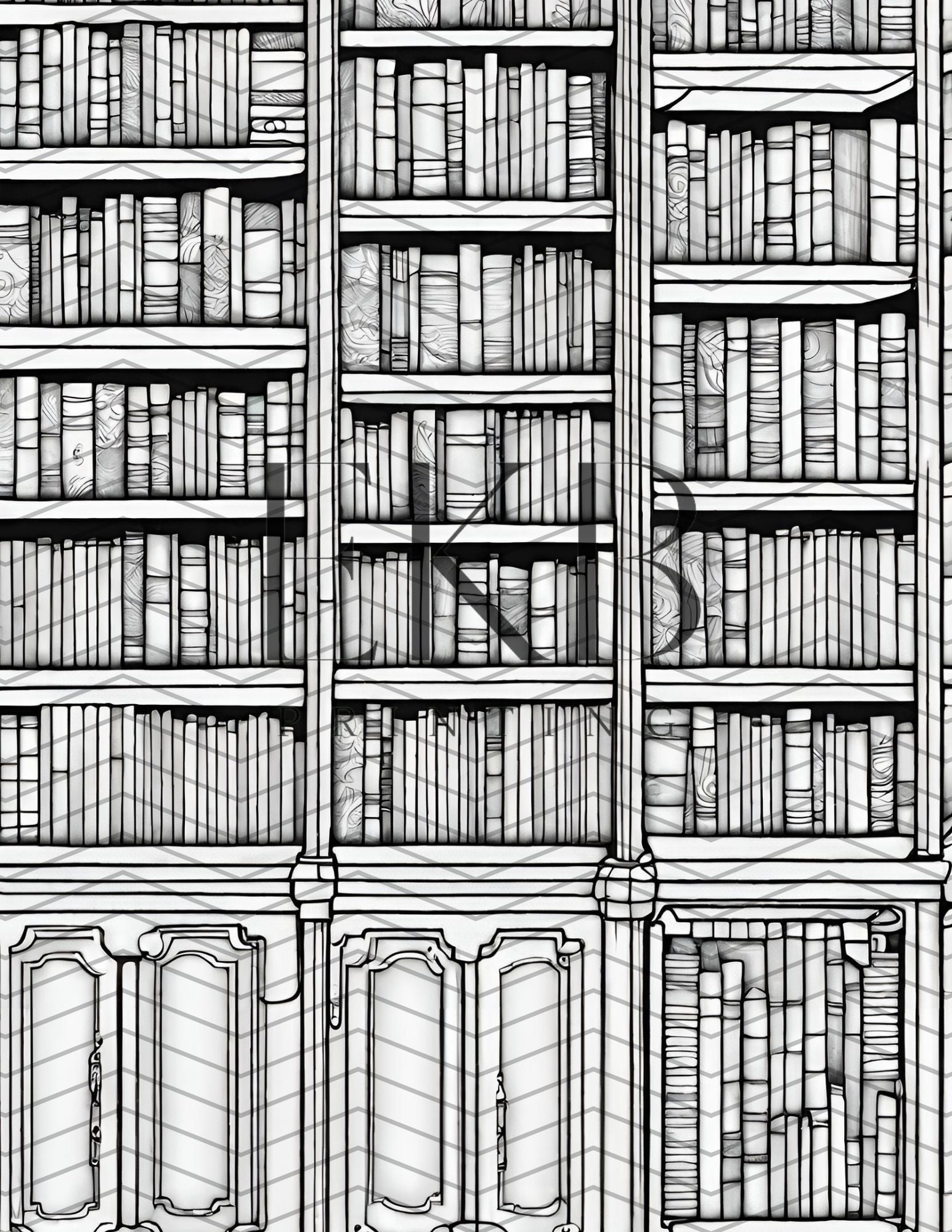 Printable Coloring Pages Book Themed - Etsy