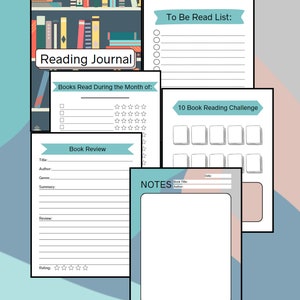 Guided Reading Journal Printable - Etsy UK