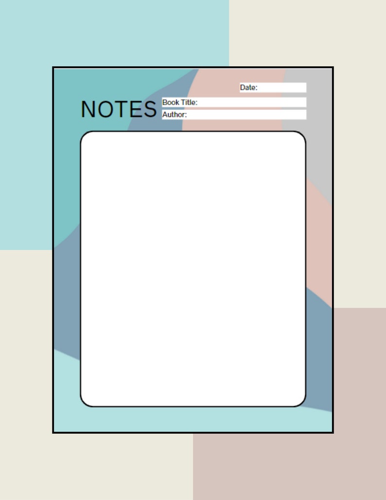 Guided Reading Journal Printable - Etsy UK