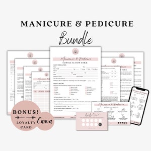 Nail Consent Form, Nail Consultation, Pedicure Forms, Nail Aftercare ...