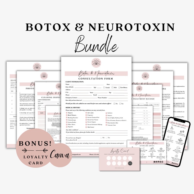Botox Aftercare Cards - Etsy