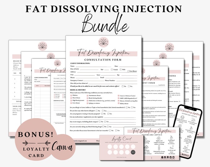 Fat Dissolving Injections Canva Template Editable, Fat Dissolving ...