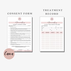 Microneedle Form, Microneedle Consent, Microneedling Aftercare, Facial ...