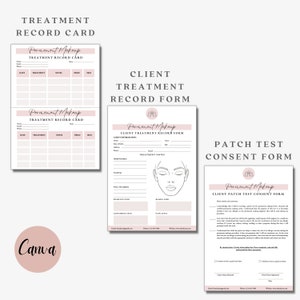 Permanent Makeup Forms, PMU Consent Form, Makeup Consultation, PMU ...