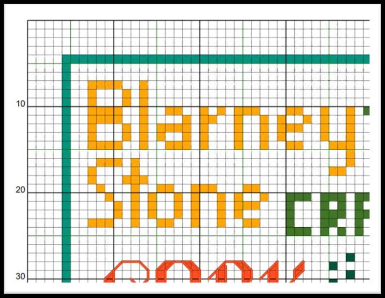 Famous Irish Places Cross Stitch Pattern, Word Poster PDF - Etsy