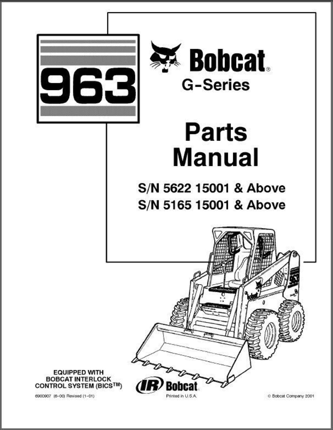 Bobcat 963 G-series Skid Steer Loader Parts Manual - Etsy