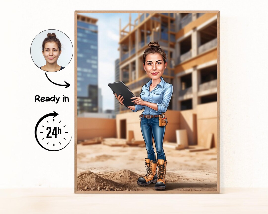 Architect Portrait Architect Gift Custom Architect Caricature From ...