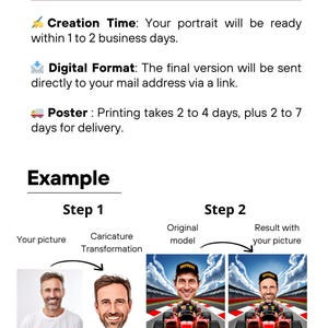 Custom Flight Attendant Cartoon Portrait, Cabin Crew Caricature, Gift ...