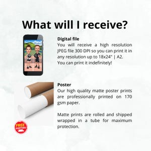 Police Officer Cartoon Portrait Police Officer Gift Colleague Gift ...