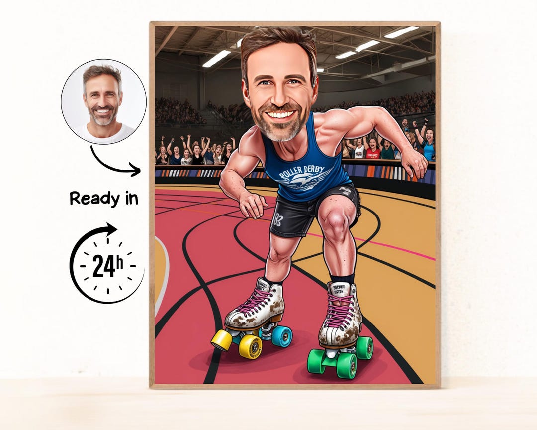 Roller Cartoon Portrait Roller Gift Custom Roller Caricature Roller ...
