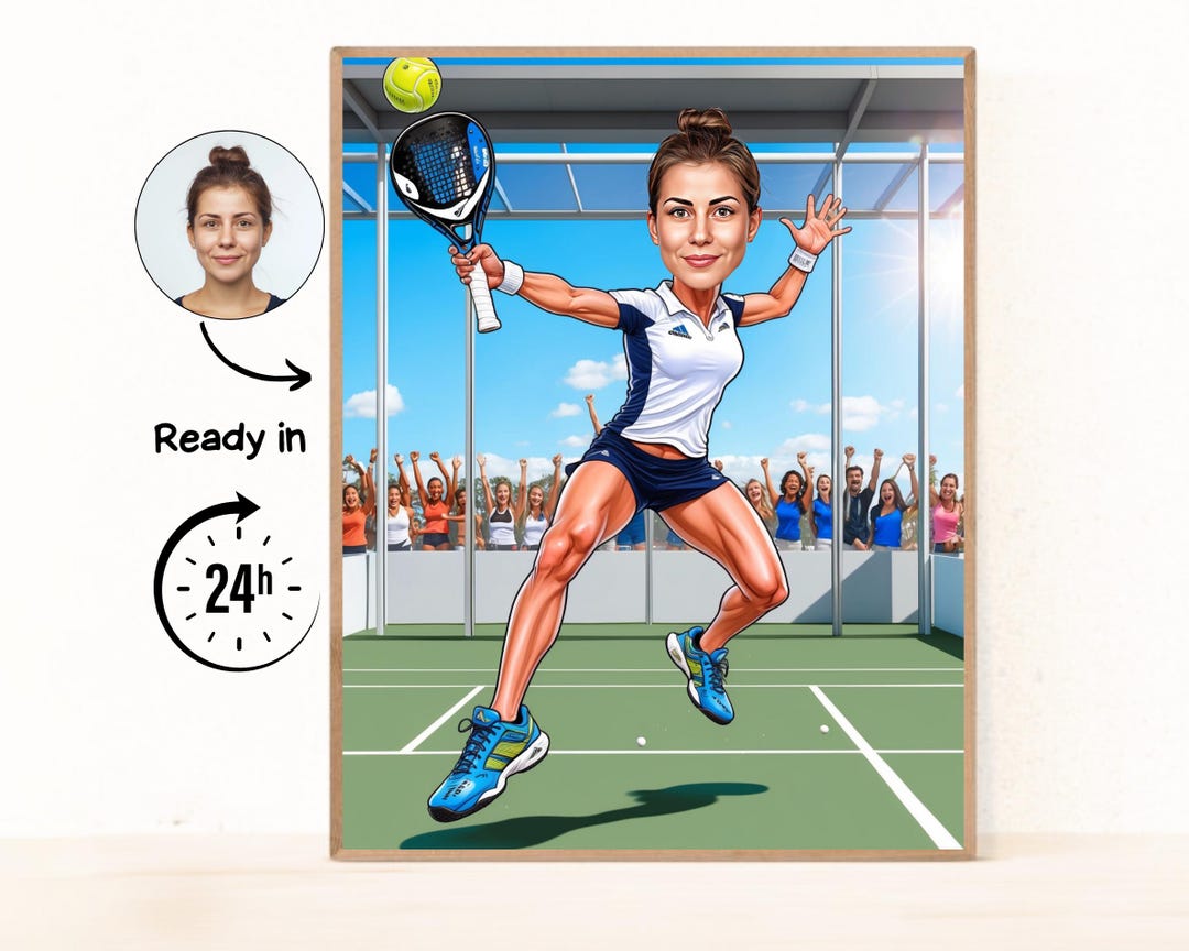 Paddle Cartoon Portrait | Paddle Gift | Custom Paddle Caricature ...