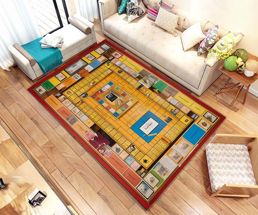 Monopoly Rug Game Theme Rug Old Pattern Rug Popular Game - Etsy