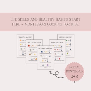 Visual Cooking for Kids | Montessori Practical Education | Healthy ...