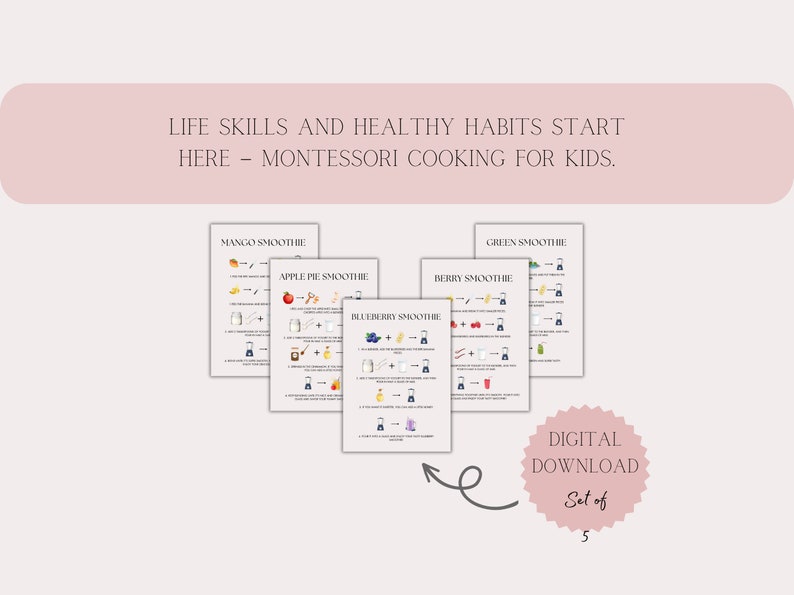 Visual Cooking for Kids | Montessori Practical Education | Healthy ...