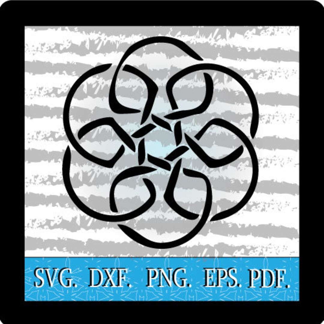 Twisted Seed Knot Geometry, Image, SVG, DXF, PNG, Stickers, Decals ...