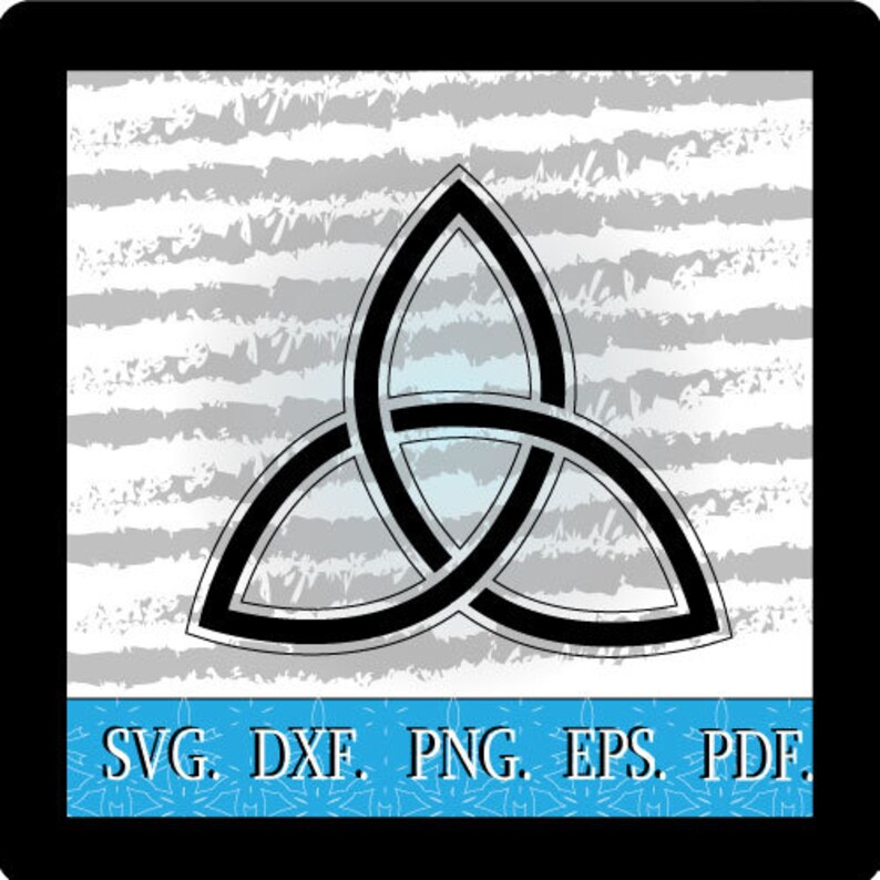 Celtic Trinity Geometry SVG, DXF PNG , Tattoo, Printing, Cutting, Decal ...