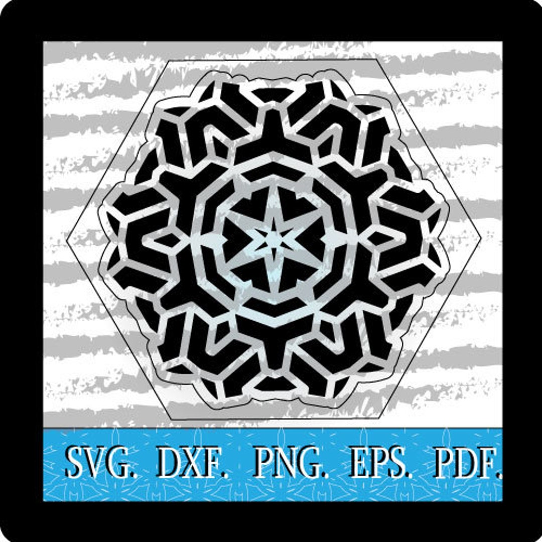 Mosaic Hexagon Geometry SVG, DXF, PNG Tattoo, Image, Decals, Laser ...
