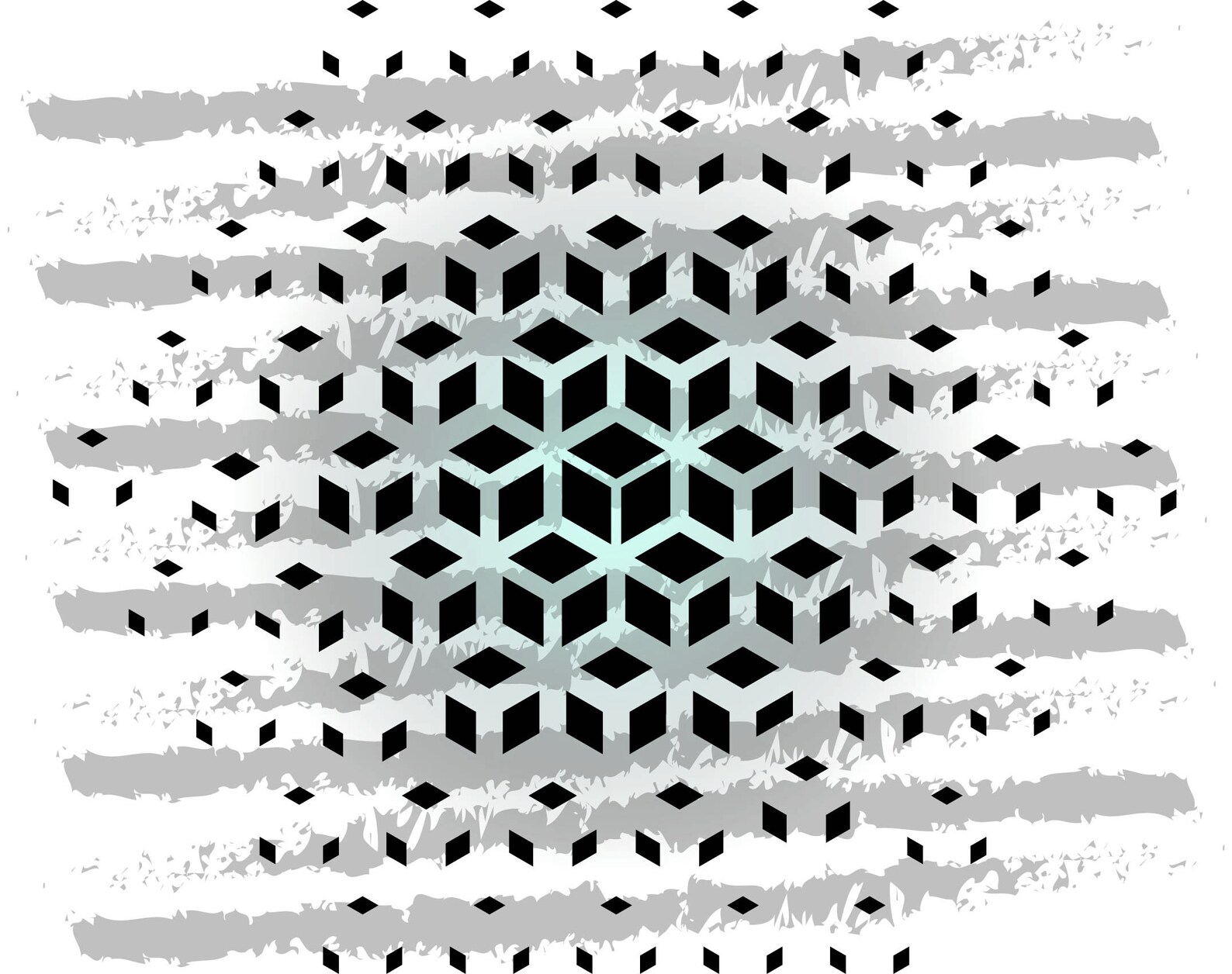 Cube Fractal Geometry Download SVG/DXF/PNG Vector, Cut File, Tattoo ...