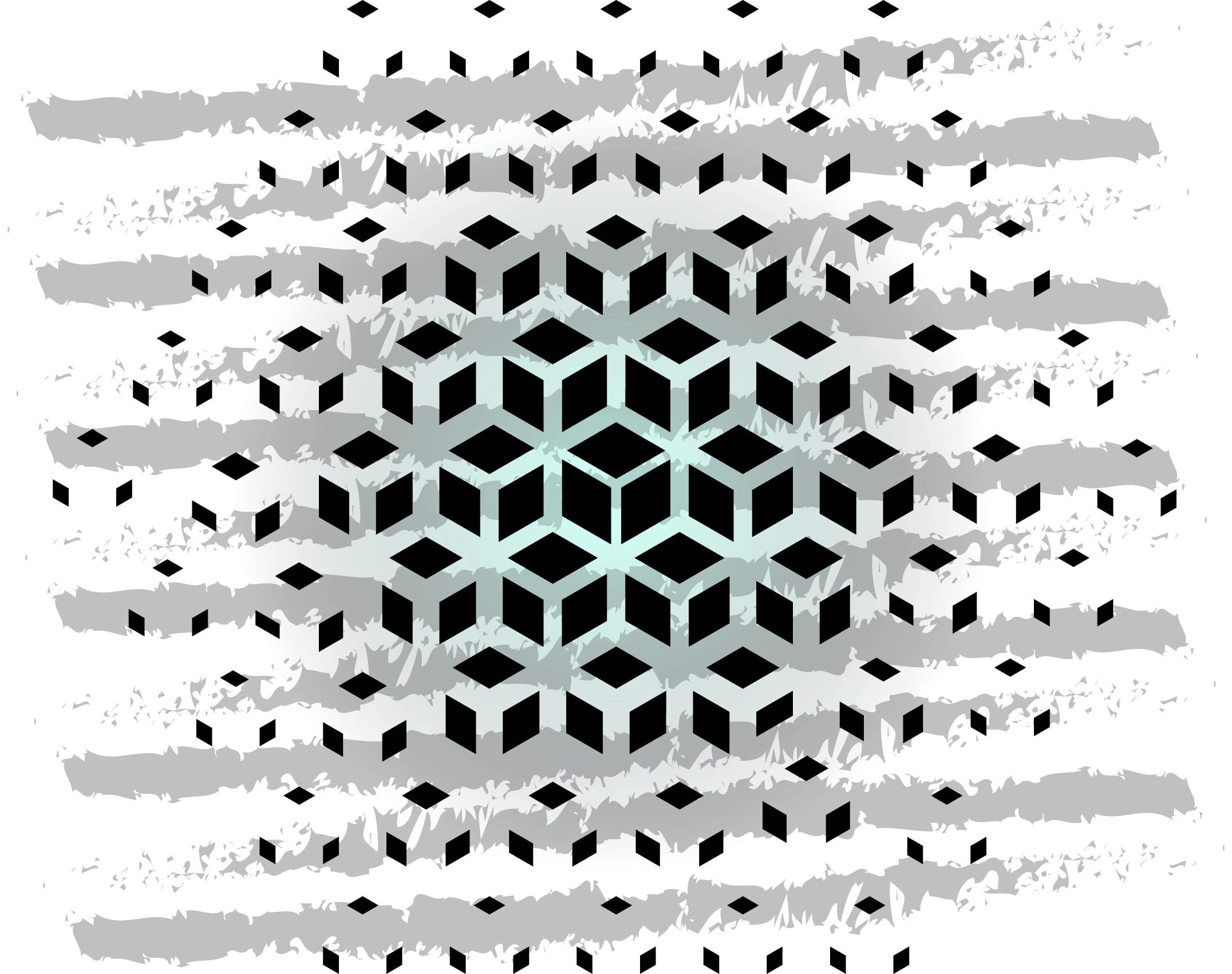 Cube Fractal Geometry Download SVG/DXF/PNG Vector, Cut File, Tattoo ...