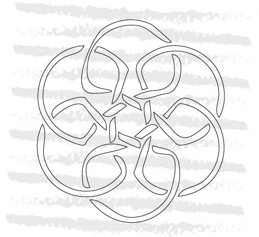 Twisted Seed Knot Geometry, Image, SVG, DXF, PNG, Stickers, Decals ...