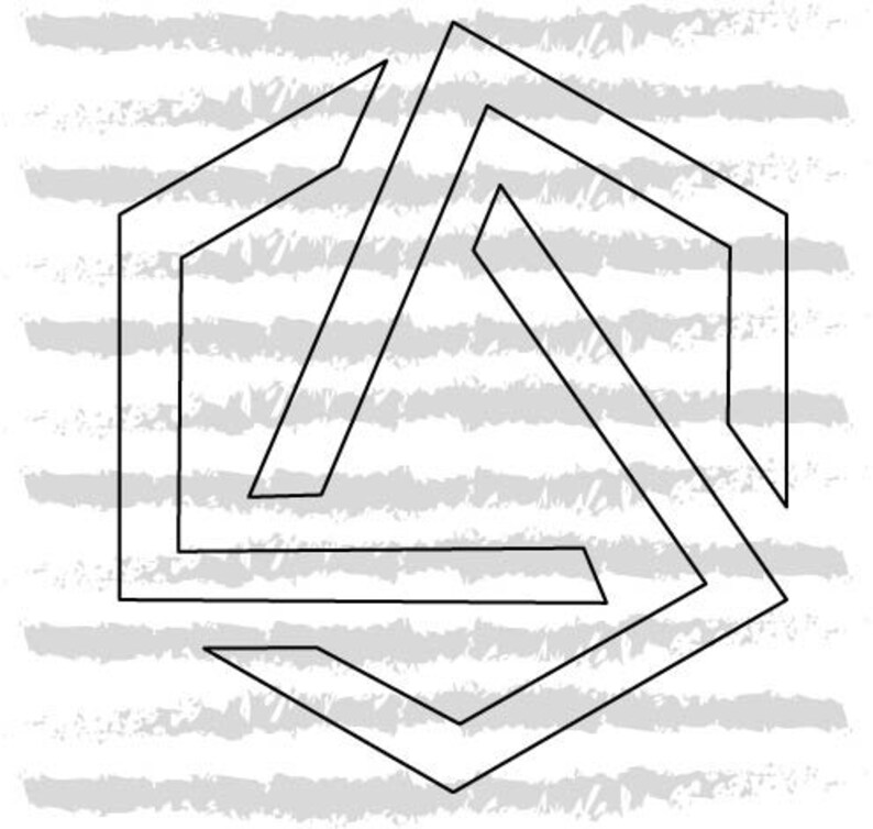 Tri Hexagon Fold Geometry, Image, SVG, DXF,PNG, Vector, Download, Laser ...