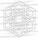 Hexagonal Vortex Star Geometry Pattern Digital Download SVG, DXF, PNG ...