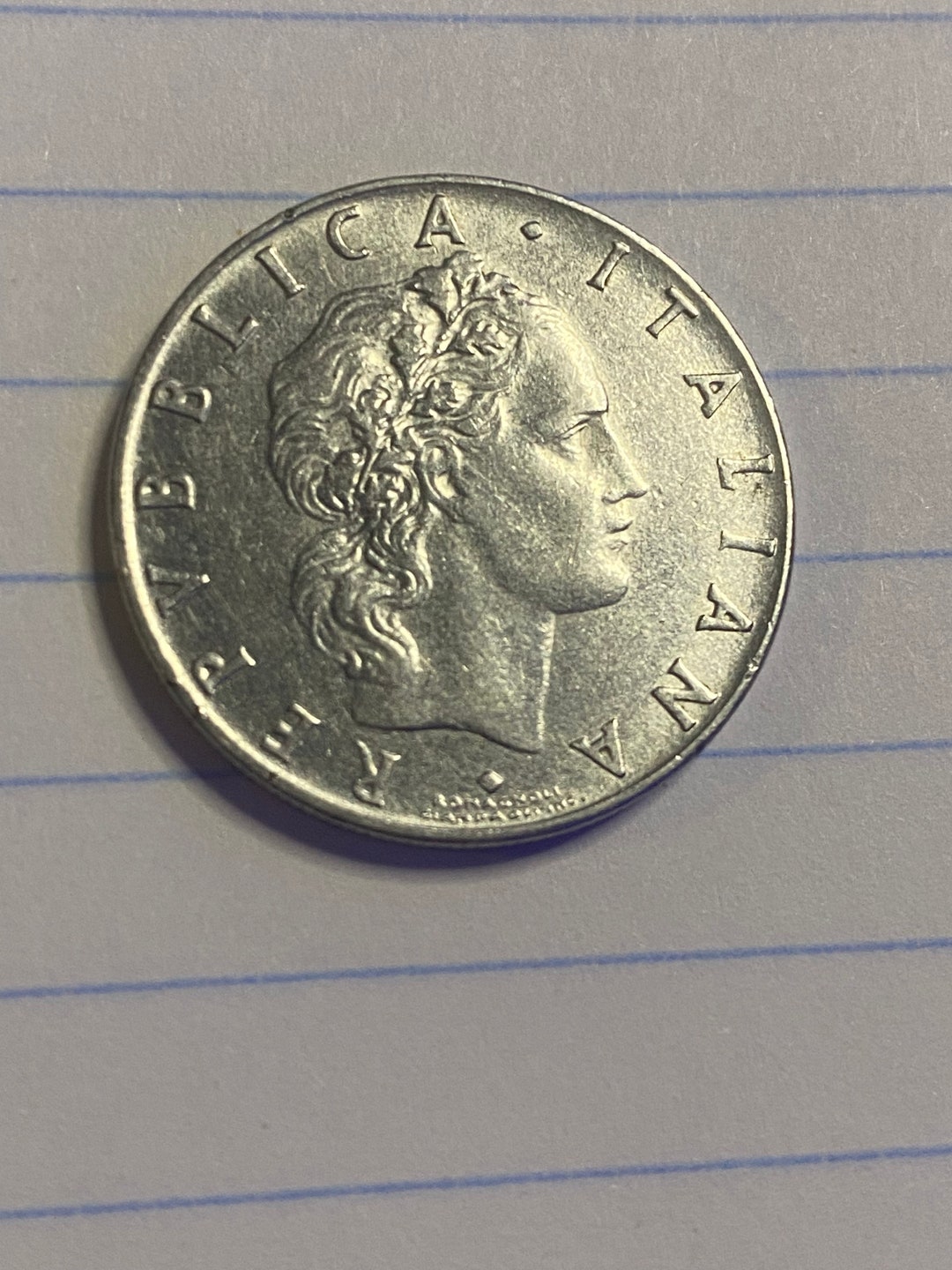 1964 Italian 50 Lire Coin - Etsy