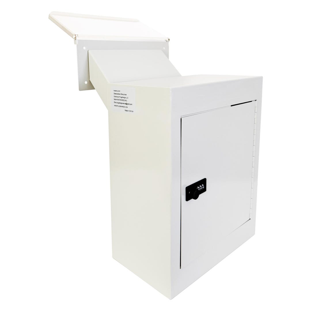 Through Wall Drop Box With Rainproof Cover, Mailbox With 10-inch ...