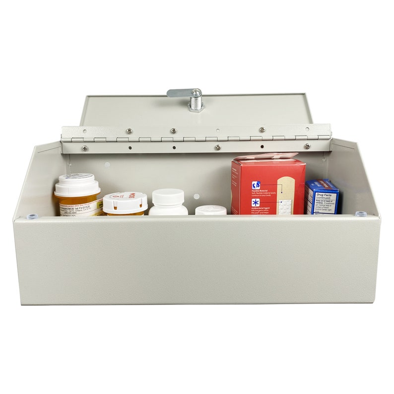 MC-1-W - Medicine Lock Box for Medication Storage,child Proof Locking ...