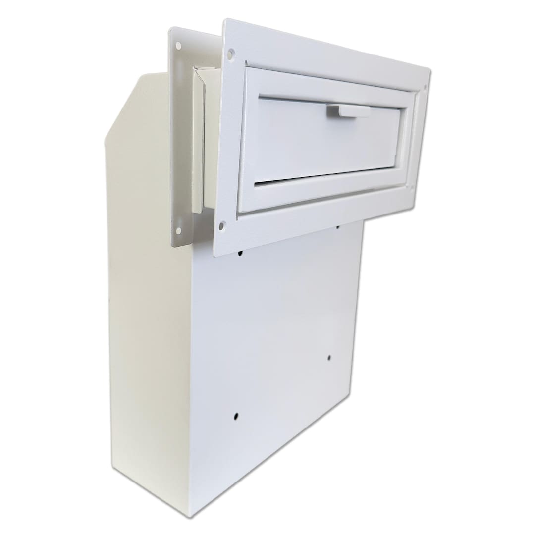 D1B-W - Steel Through-the-door Drop Box: Locking Payment & Key Deposit ...