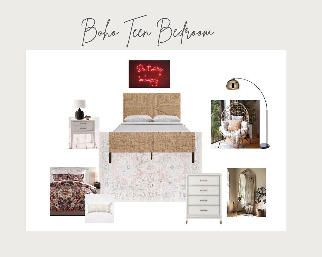 CUSTOM Kids Bedroom E-design, Mood Board, Interior Design Service ...