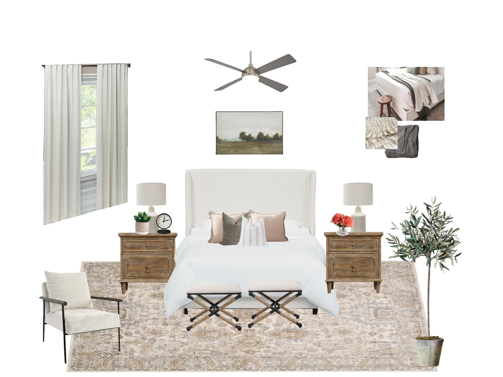 CUSTOM Bedroom E-designs, Mood Board, Interior Design Service, Vacation ...